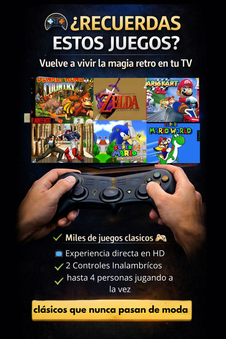 Mini Consola inalámbrica 9 consolas en 1 – Envío Directo